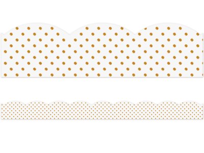 Yellow Polka Dot Border