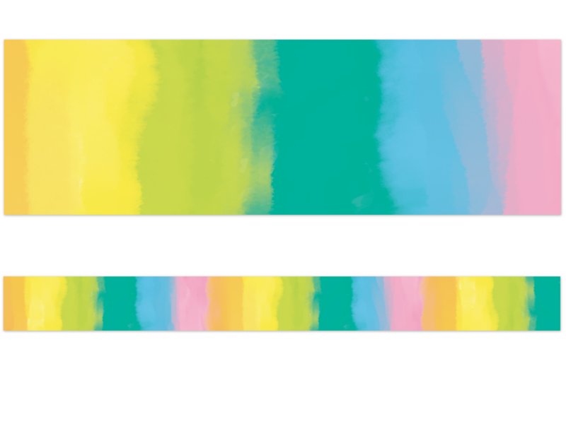 Creatively Inspired Watercolor Border at Lakeshore Learning