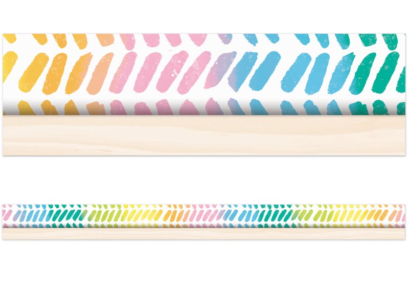 Creatively Inspired Watercolor Chevron Border at Lakeshore Learning