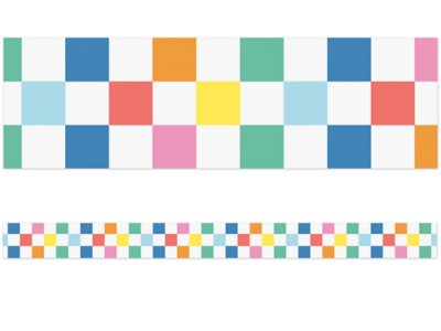 We Stick Together Checkered Border at Lakeshore Learning