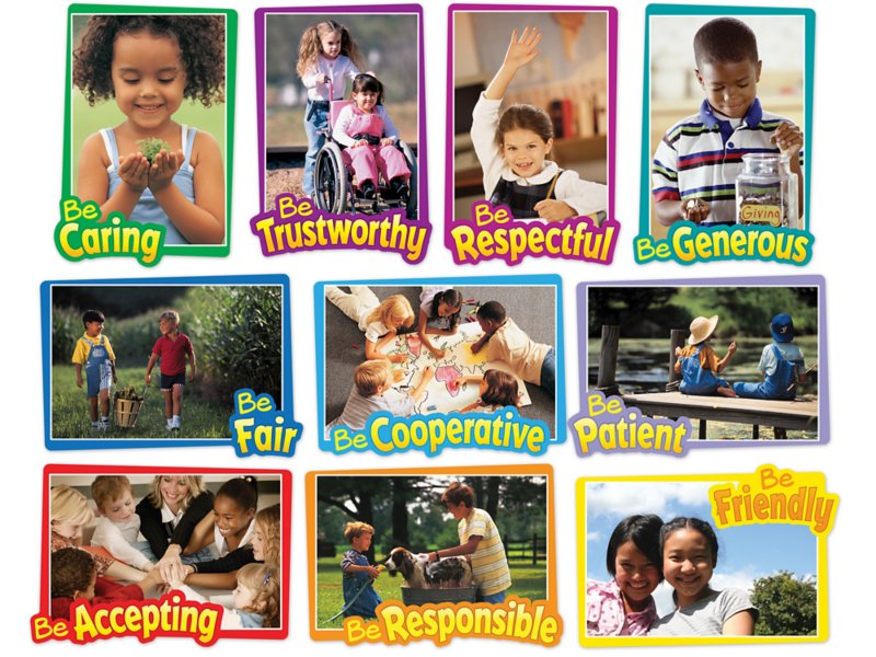 Character Traits Bulletin Board Set at Lakeshore Learning