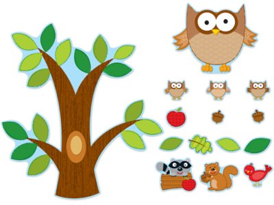 Owl & Friends Bulletin Board Set at Lakeshore Learning