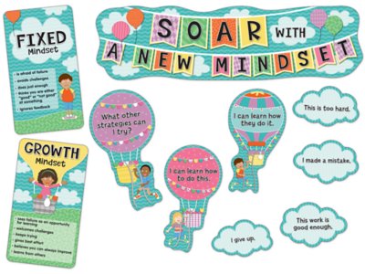 Up & Away Growth Mindset Bulletin Board Set at Lakeshore Learning