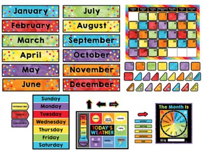 Celebrate Learning Calendar Bulletin Board Set at Lakeshore Learning