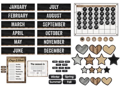 Industrial Chic Calendar Bulletin Board Set at Lakeshore Learning