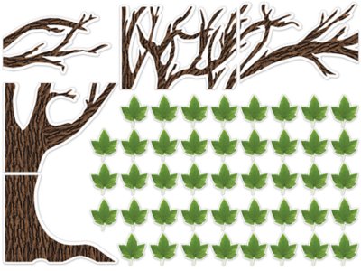 Woodland Whimsy Big Tree Bulletin Board Set at Lakeshore Learning