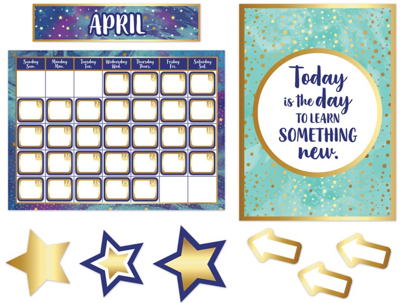 Galaxy Calendar Bulletin Board Set at Lakeshore Learning