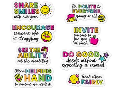 Kind Vibes Kindness Counts Bulletin Board Set at Lakeshore Learning