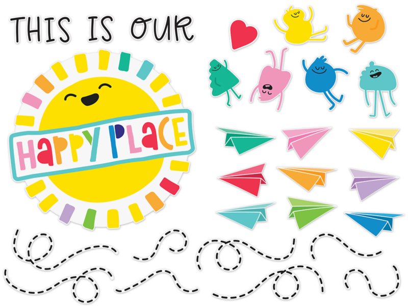 Happy Place Bulletin Board Set at Lakeshore Learning