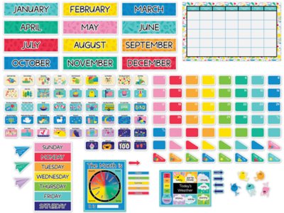 Happy Place Calendar Bulletin Board Set at Lakeshore Learning