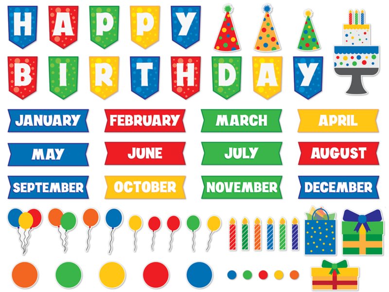 Birthday Fun Bulletin Board Set at Lakeshore Learning