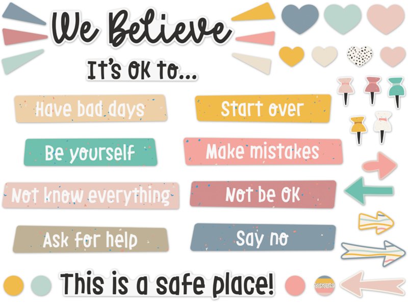 We Belong Motivational Bulletin Board Set at Lakeshore Learning