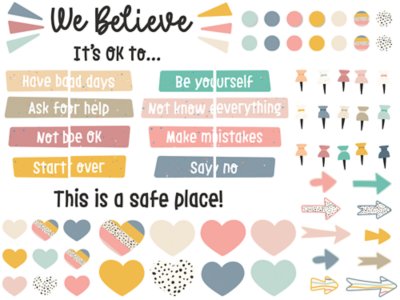 We Belong Motivational Bulletin Board Set at Lakeshore Learning