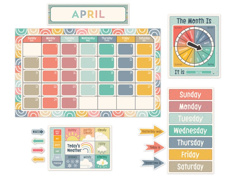 We Belong Calendar Bulletin Board Set at Lakeshore Learning