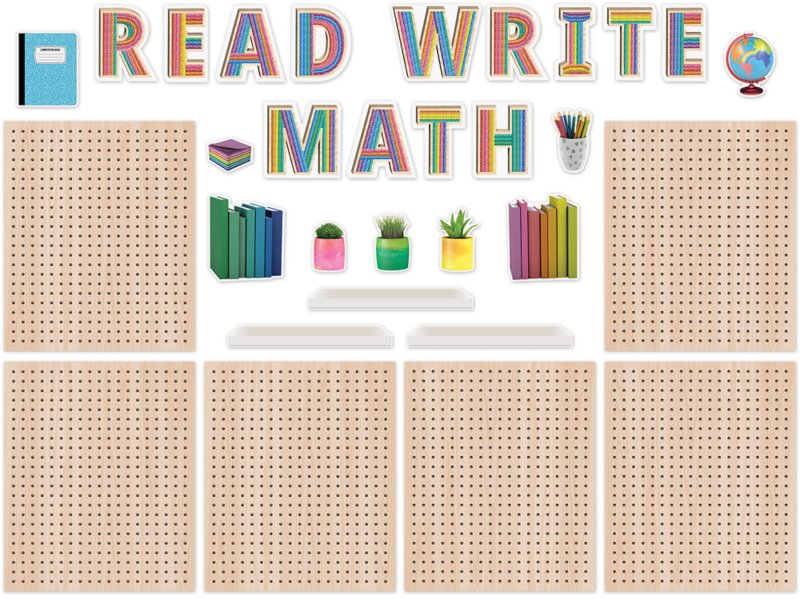 Creatively Inspired Pegboard Bulletin Board Set at Lakeshore Learning