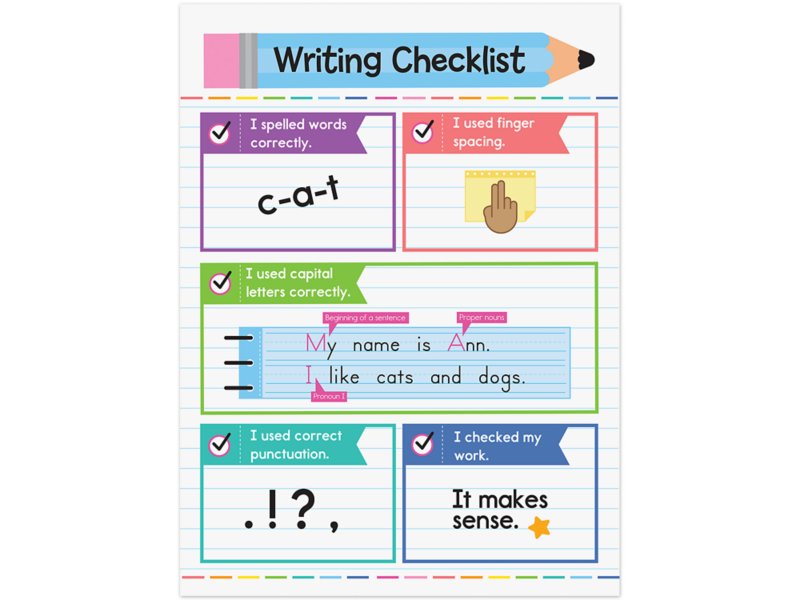 Writing Checklist Poster at Lakeshore Learning