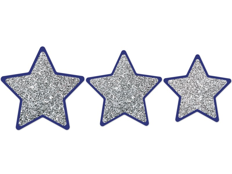 Blue Glitter Star