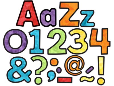 Punch-Out Letters | Classroom Bulletin Board Decor | Lakeshore®