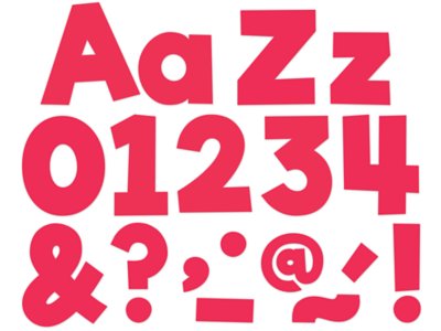 Red Playful 4" Punch-Out Letters at Lakeshore Learning