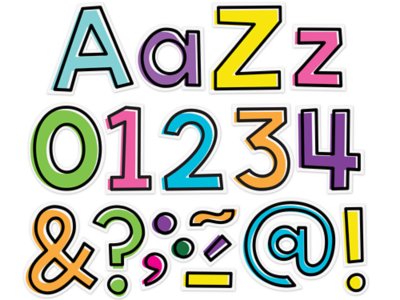 Punch-Out Letters | Classroom Bulletin Board Decor | Lakeshore®
