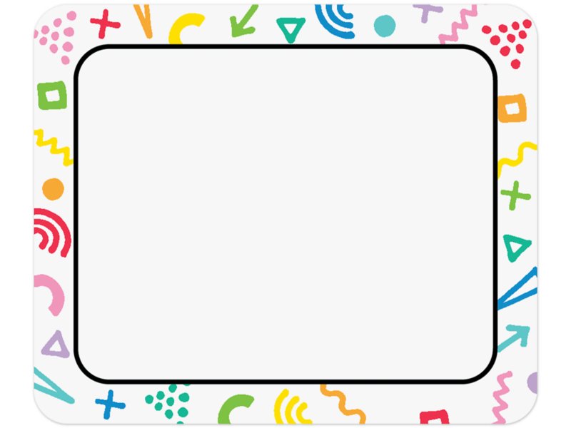 Happy Place Name Tags at Lakeshore Learning