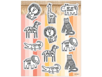 Simply Safari Motivational Mini Poster Pack at Lakeshore Learning