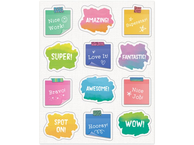 Creatively Inspired Doodle Notes Motivational Stickers at Lakeshore ...
