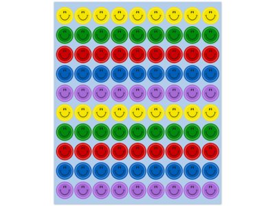 Smiley Face Mini Stickers at Lakeshore Learning