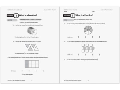 Fractions & Decimals Workbook at Lakeshore Learning