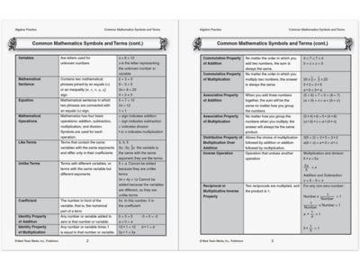 Algebra Practice Workbook at Lakeshore Learning