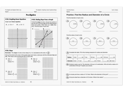 Pre-Algebra & Algebra Warm-Ups Workbook at Lakeshore Learning