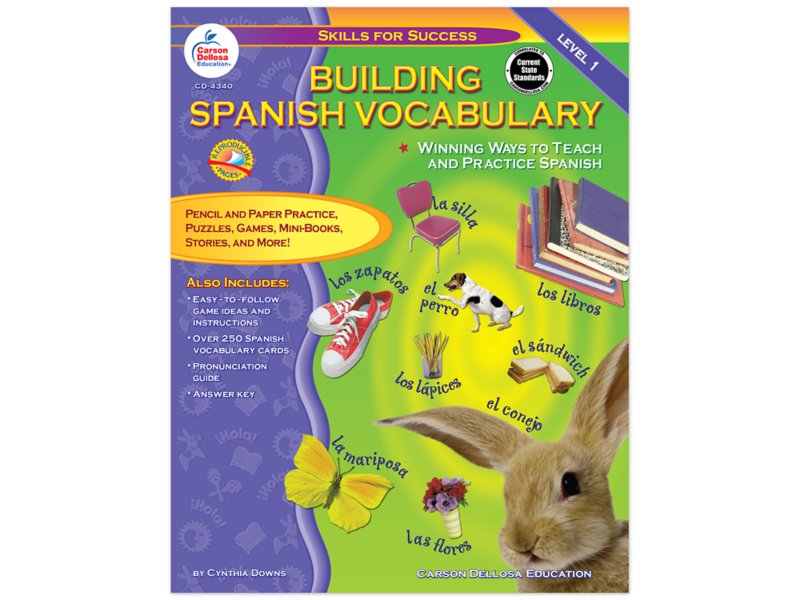 Building Spanish Vocabulary Workbook at Lakeshore Learning