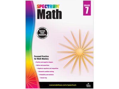 Spectrum® Math Workbook - Gr. 7 at Lakeshore Learning
