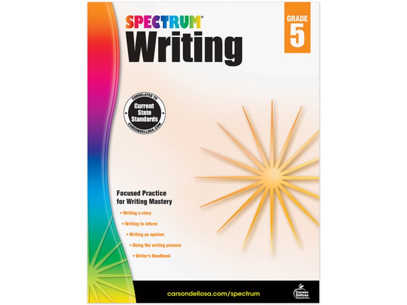Spectrum® Writing Workbook - Gr. 5 at Lakeshore Learning
