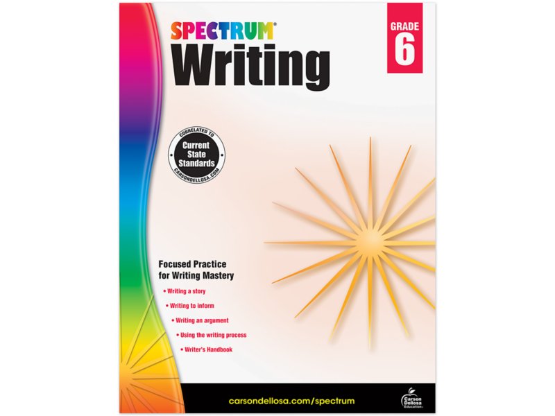 Spectrum® Writing Workbook - Gr. 6 at Lakeshore Learning