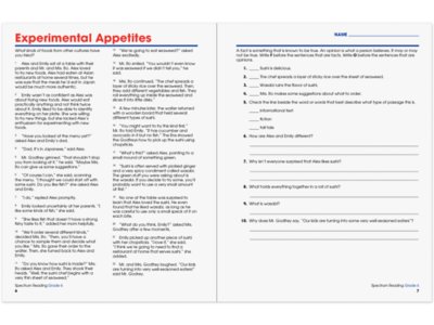 Spectrum® Reading Workbook - Gr. 6 at Lakeshore Learning