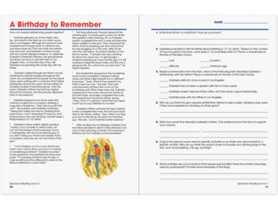 Spectrum® Reading Workbook - Gr. 7 at Lakeshore Learning