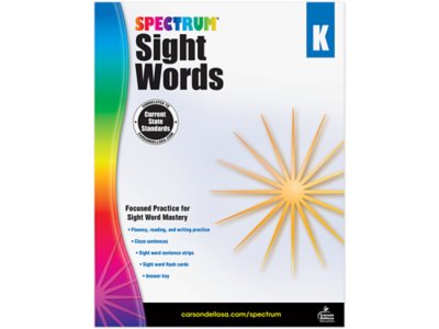 Spectrum® Sight-Words Workbook - Kindergarten at Lakeshore Learning