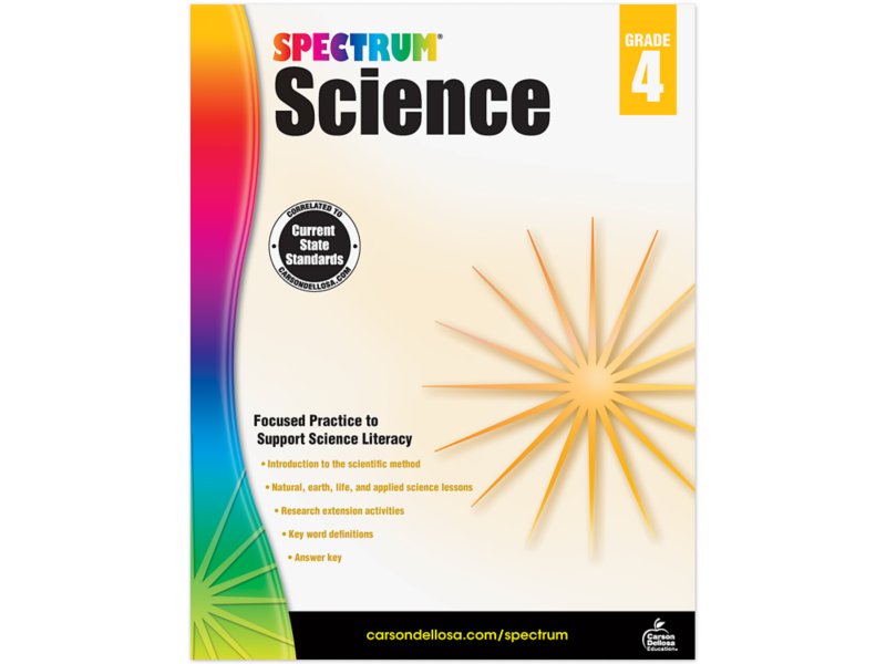 Spectrum® Science Workbook - Gr. 4 at Lakeshore Learning