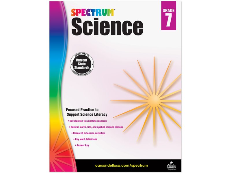 Spectrum® Science Workbook - Gr. 7 at Lakeshore Learning