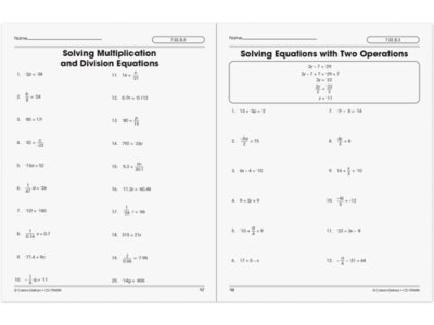 The 100+ Series™ Pre-Algebra Workbook at Lakeshore Learning
