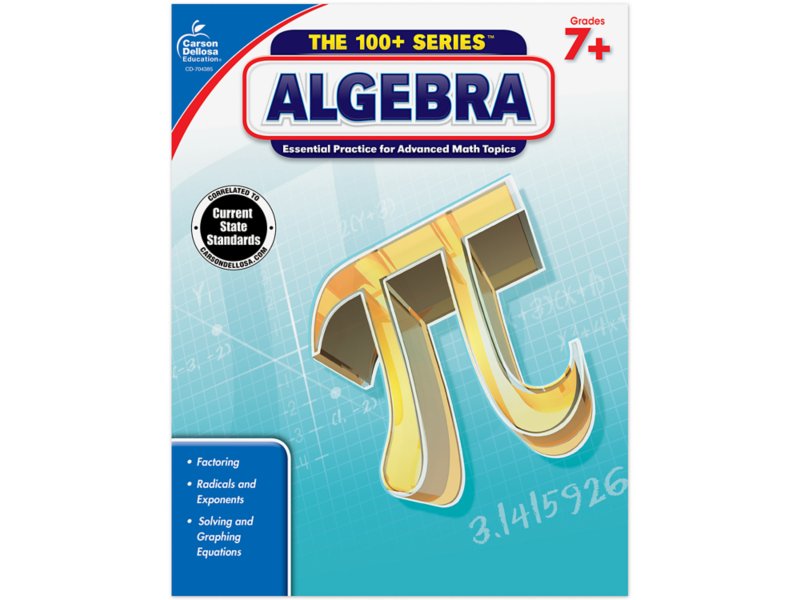 The 100+ Series™ Algebra Workbook at Lakeshore Learning