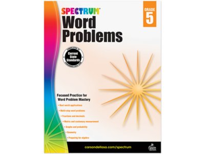 Spectrum® Word Problems Workbook - Gr. 5 at Lakeshore Learning