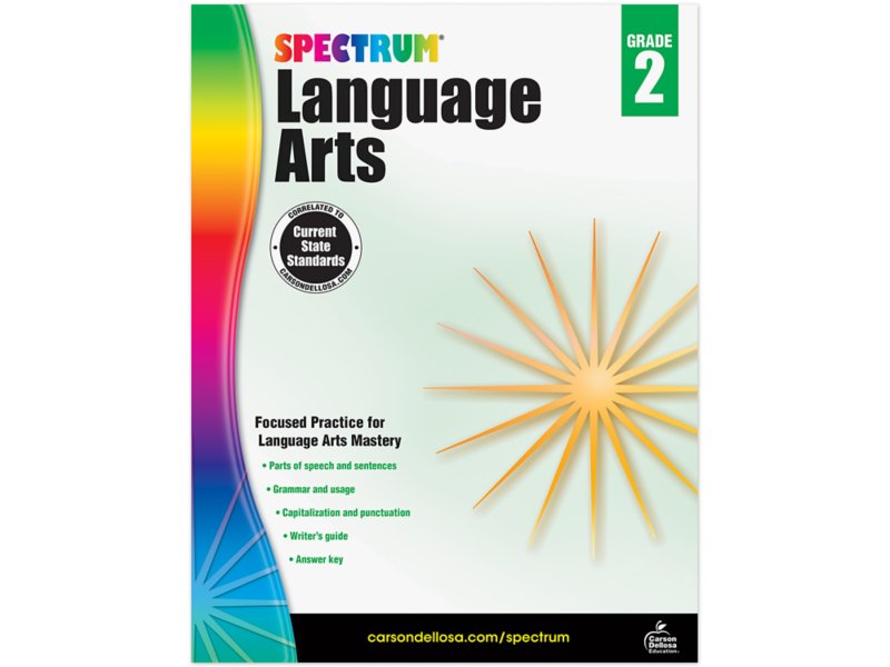 Spectrum® Language Arts Workbook - Gr. 2 at Lakeshore Learning