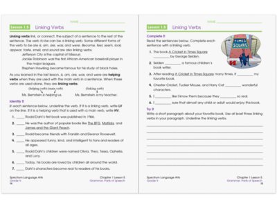 Spectrum® Language Arts Workbook - Gr. 4 at Lakeshore Learning