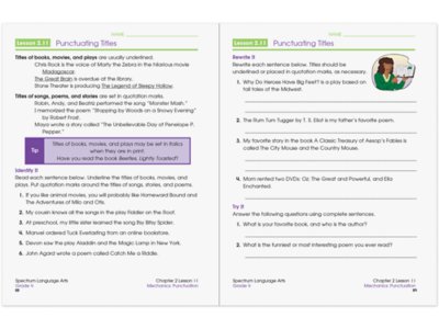 Spectrum® Language Arts Workbook - Gr. 4 at Lakeshore Learning