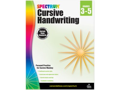 Spectrum® Cursive Handwriting Workbook at Lakeshore Learning