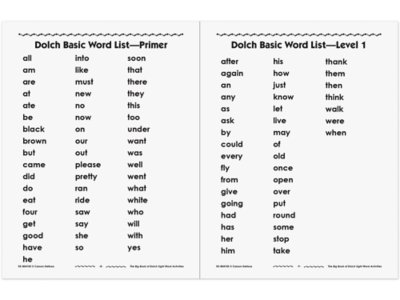 Dolch Sight-Word Activities Workbook at Lakeshore Learning