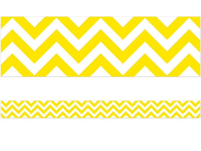 Yellow Chevron Border at Lakeshore Learning