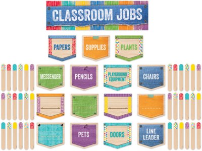 Simply Stylish Tropical Classroom Jobs Bulletin Board Set at Lakeshore ...